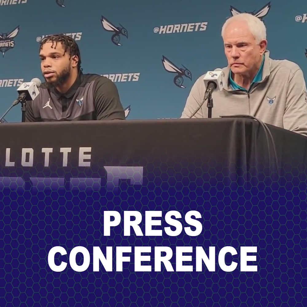 Miles Bridges and Mitch Kupchak spoke with the media on Tuesday - At ...